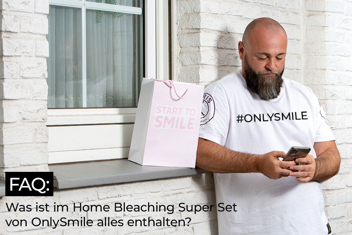 What is included in the Home Bleaching Super Set from OnlySmile?